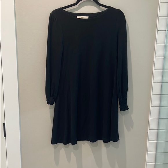 LOFT | Dresses | Loft Xs Elegant Black Dress Long Sleeve | Poshmark